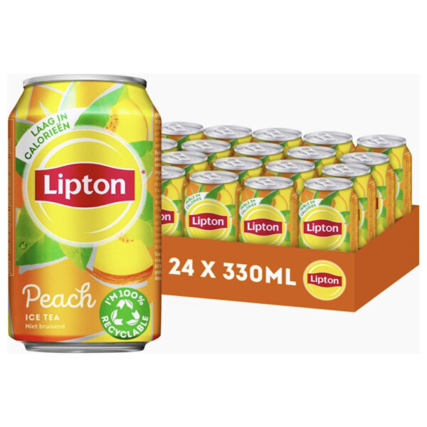 LIPTON ICE TEA PEACH - CAN - 33 CL X 24 (BE)
